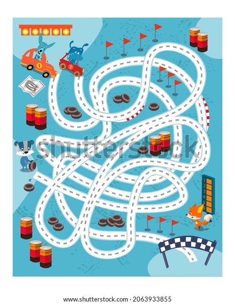 1,313 Car maze game 图片、库存照片和矢量图 | Shutterstock