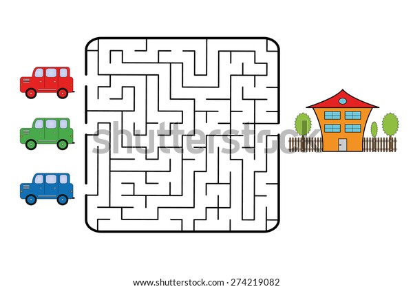 Juego de Maze para niños. Encuentre: vector de stock (libre de regalías ...