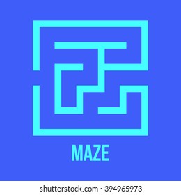 Maze Game Logo Labyrinth Game Entry 库存插图 408223462 | Shutterstock