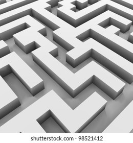 Maze Labyrinth Vector Illustration Stock Vector (Royalty Free) 98521412 ...