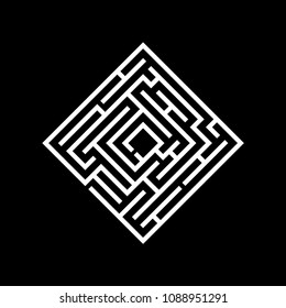 Maze Symbol Vector Icon Stock Vector (Royalty Free) 1088951291 ...