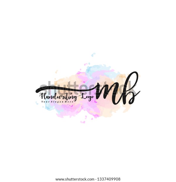 Mb Initial Signature Logo Handwriting Logo Stock Vector (Royalty Free ...