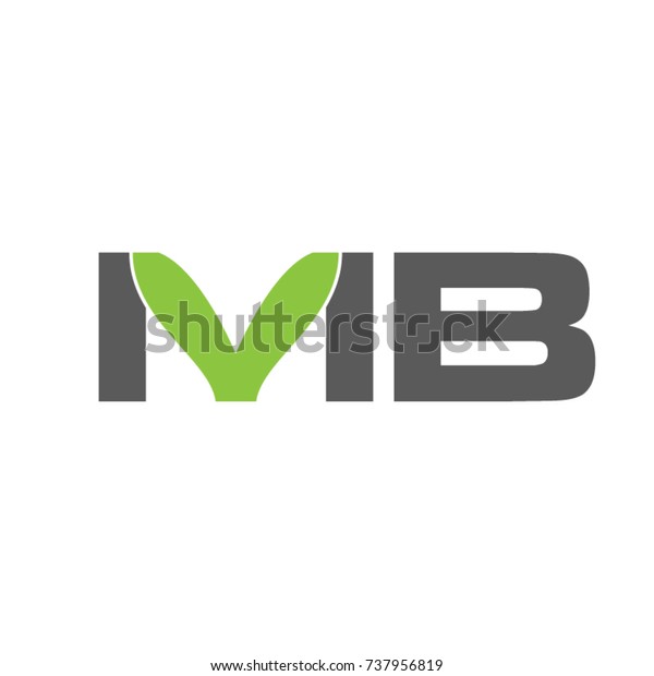 Mb Logo Mb Initial Letter Logo Stock Vector (Royalty Free) 737956819