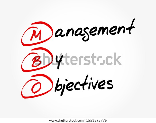 Mbo Management By Objectives Acronym Business Stock Vector (Royalty ...