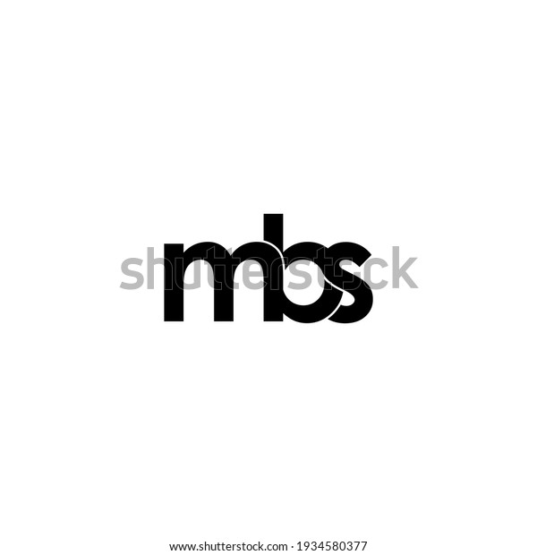 Mbs Letter Original Monogram Logo Design: vetor stock (livre de ...