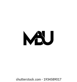 Mbu Letter Original Monogram Logo Design Stock Vector (Royalty Free ...