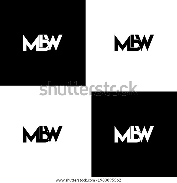 Mbw Letter Original Monogram Logo Design Stock Vector (Royalty Free ...
