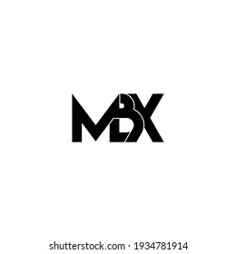 Mbx Letter Original Monogram Logo Design Stock Vector (Royalty Free ...