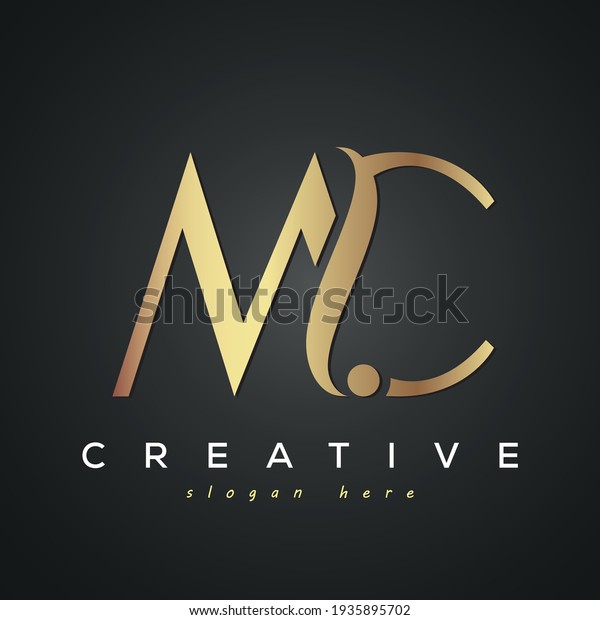 Mc Creative Luxury Logo Design Stock Vector (Royalty Free) 1935895702 ...