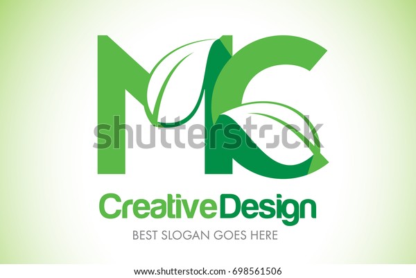 Mc Green Leaf Letter Design Logo Stock Vector (Royalty Free) 698561506 ...