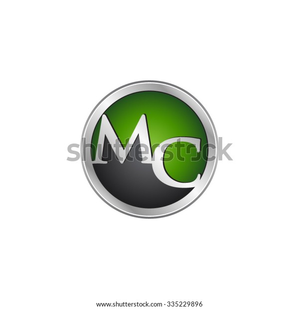 Mc Initial Circle Logo Green Stock Vector (Royalty Free) 335229896