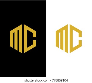 Mc Initial Hexagon Icon Letter Logo Stock Vector (Royalty Free ...