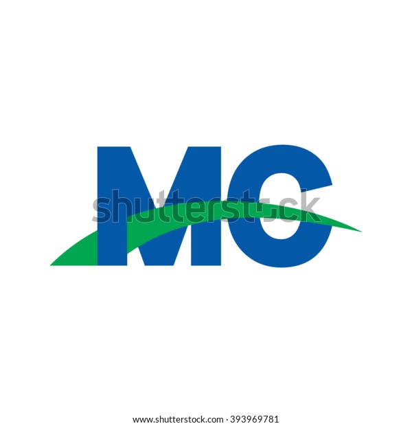 Mc Initial Overlapping Swoosh Letter Logo Stock Vector (Royalty Free ...