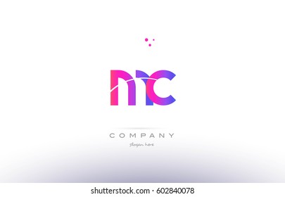 My M Y Pink Purple Modern Stock Vector (Royalty Free) 602840177