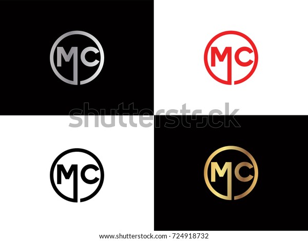 Mc Text Gold Black Silver Modern Stock Vector (Royalty Free) 724918732 ...