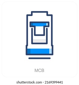 Mcb Electronic Icon Concept Stock Vector (Royalty Free) 2169399441 ...