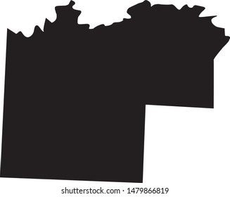 Mckenzie County Map State North Dakota Stock Vector (Royalty Free ...