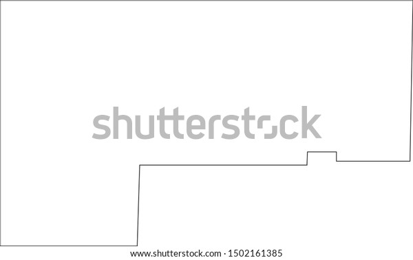 Mckinley County Map New Mexico State Stock Vector (Royalty Free) 1502161385