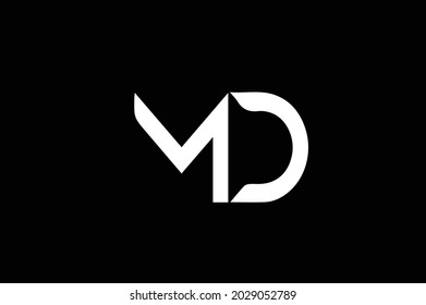 Md Logo Combination Design Suitable Company Stock Vector (Royalty Free ...