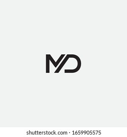 Md Logo Design Symbol Stock Vector (Royalty Free) 1659905575 | Shutterstock
