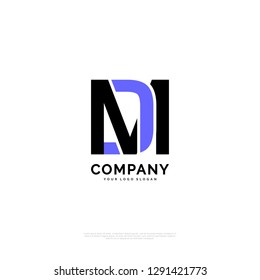 Md Logo Design Template Creative Sign Stock Vector (Royalty Free ...
