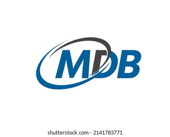 Mdb Letter Creative Modern Elegant Swoosh Stock Vector (Royalty Free ...