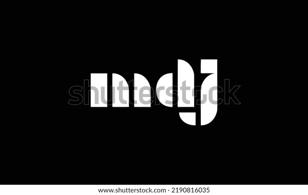 Mdj Letter Original Monogram Logo Design Stock Vector (Royalty Free ...
