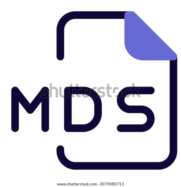 Mds File Format Used Store Information Stock Vector (Royalty Free ...