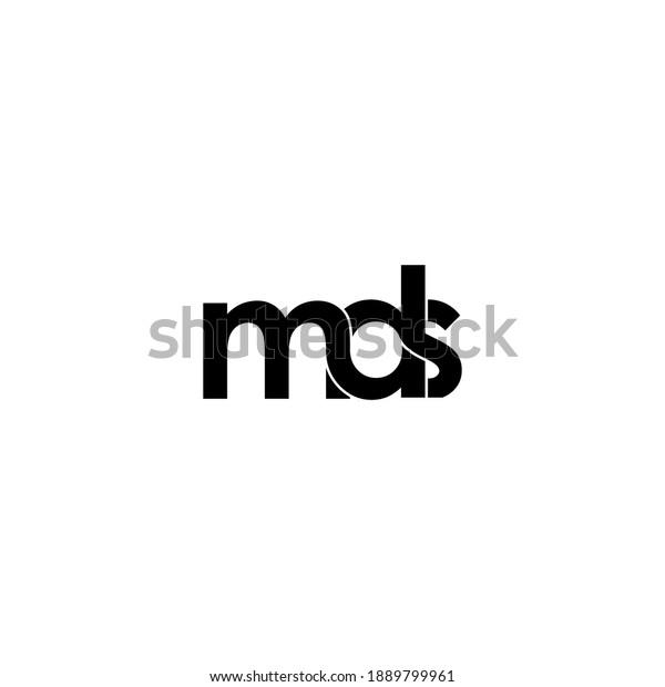 Mds Letter Original Monogram Logo Design Stock Vector (Royalty Free ...