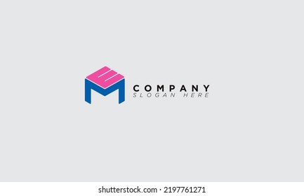 Me Alphabet Letters Initials Monogram Logo Stock Vector (Royalty Free ...