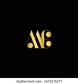 Me Letter Logo Design Template Vector Stock Vector (Royalty Free ...
