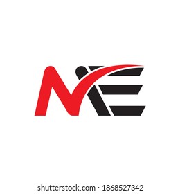 Mve Letter Logo Design Vector Stock Vector (Royalty Free) 1868527348 ...