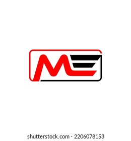 Me Letter Logo Template Design Creative Stock Vector (Royalty Free ...