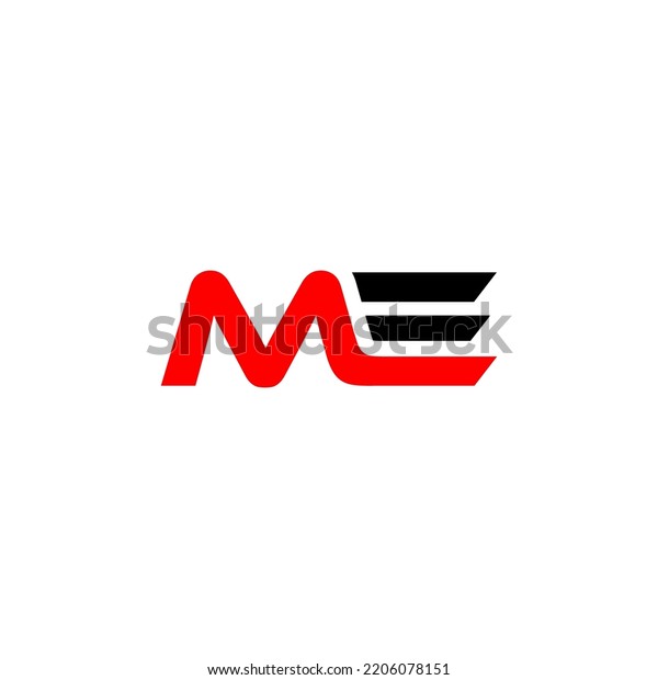 Me Letter Logo Template Design Creative Stock Vector (Royalty Free ...