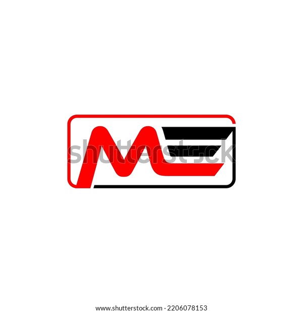 Me Letter Logo Template Design Creative Stock Vector (Royalty Free ...