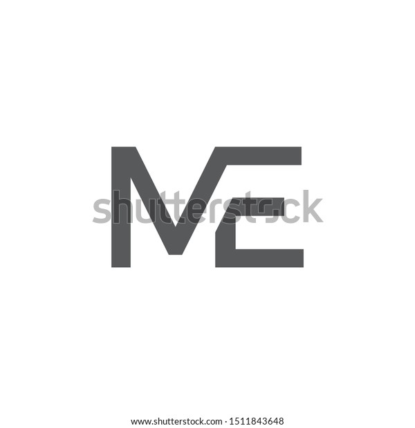 ME letter logo template vector icon design