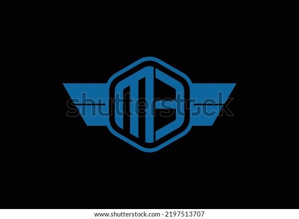 Me Wing Logo Design Template Stock Vector (Royalty Free) 2197513707 ...