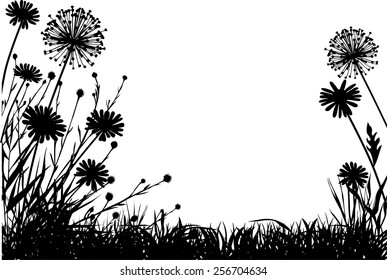 Meadow Plants Stock Vector (Royalty Free) 256704634 | Shutterstock