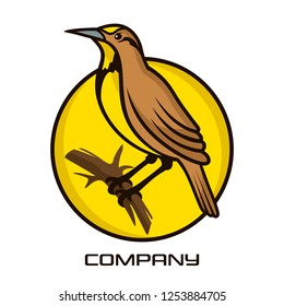 Meadowlark Bird Logo Stock Vector (Royalty Free) 1253884705 | Shutterstock