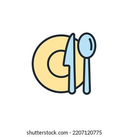Meal Breaks Icons Symbol Vector Elements Stock Vector (Royalty Free ...