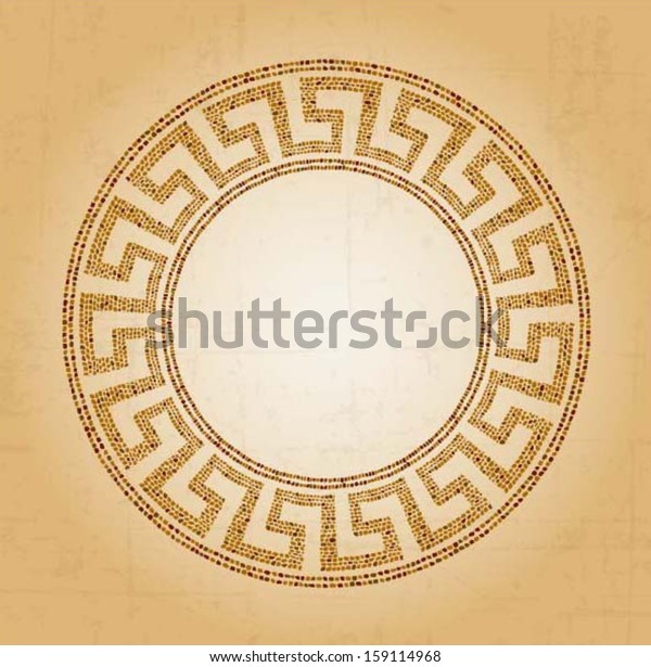 Meander Seamless Ornament Stone Tile Pattern: เวกเตอร์สต็อก (ปลอดค่า ...