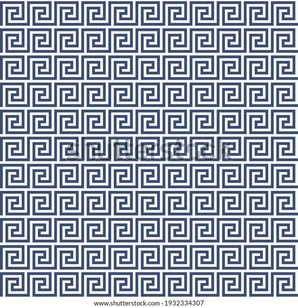 Meander Style Pattern Greek Ornament Background Stock Vector (Royalty ...