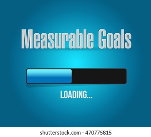 Measurable Goals Loading Bar Sign Concept Stock Vector (Royalty Free ...