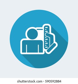 Measure Height Person Stock Vector (Royalty Free) 190839311