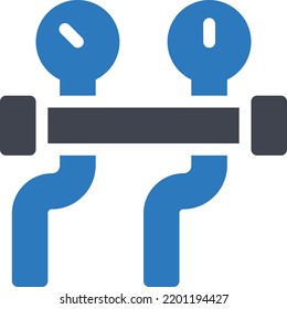 Measure Pipe Vector Illustration On Transparent Stock Vector (Royalty ...