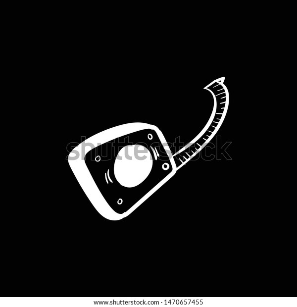 Measure Tape Doodle Hand Drawing Stock Vector (Royalty Free) 1470657455 ...