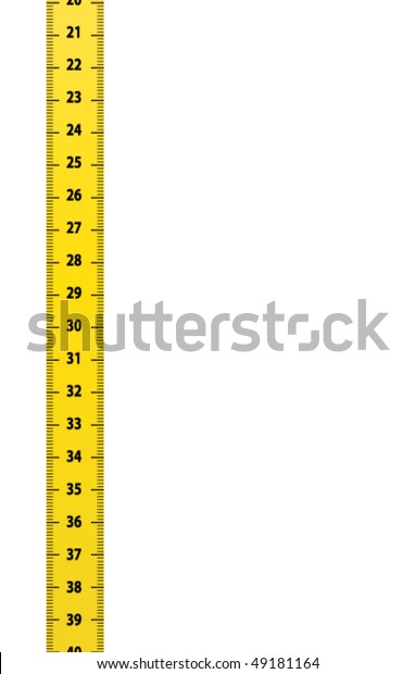 Measure Tape On White Background Vector Stock Vector (Royalty Free ...