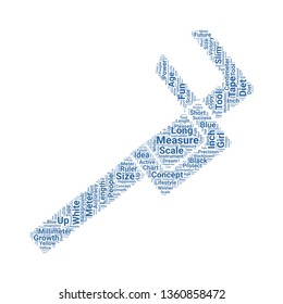 Measure Word Cloud Tag Cloud About Stock Vector (Royalty Free ...