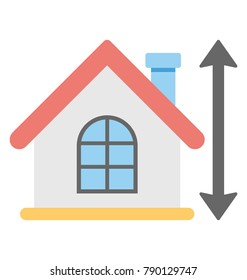 Measurement Flat Colored Icon Stock Vector (Royalty Free) 790129747 ...