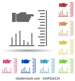 Measurement Hand Chart Multi Color Style Stock Vector (Royalty Free ...